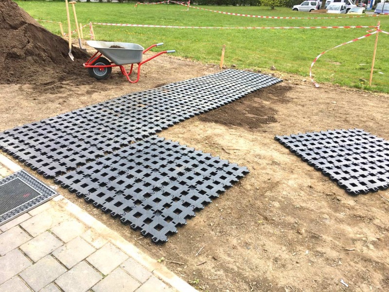 Rasengitterstein RGS35 aus Kunststoff ohne Unterbau einfach & schnell verlegen